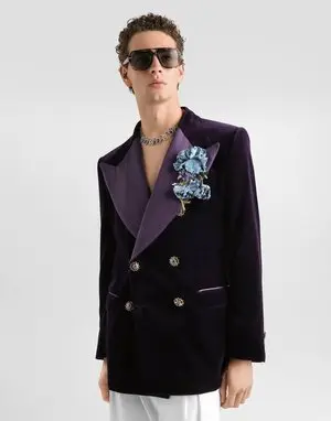Dolce & Gabbana Double-breasted Sicilia Velvet Jacket