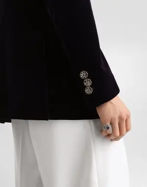 Dolce & Gabbana Double-breasted Sicilia Velvet Jacket