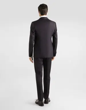 Dolce & Gabbana Double-breasted Pinstriped Wool Jacket