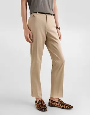 Dolce & Gabbana Stretch Cotton Gabardine Trousers