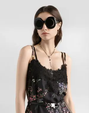 Dolce & Gabbana Flower Bouquets-print Habotai Slip Dress