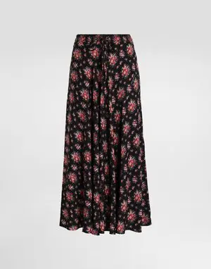 Dolce & Gabbana Floral Printed Skirt