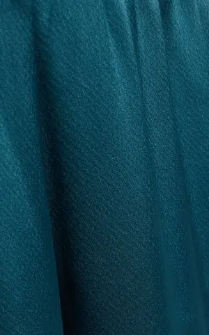 LESET Barb Satin Wide-leg Pants - Blue