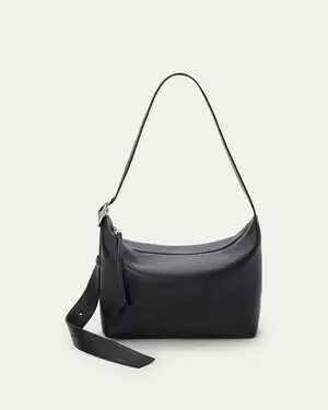 Loewe Loop Grained Calfskin Shoulder Bag - Black