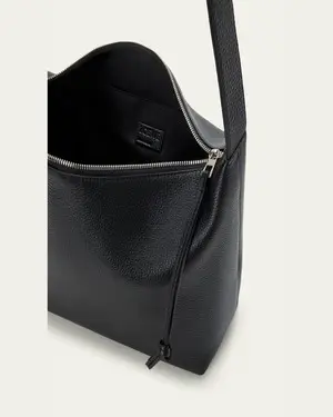 Loewe Loop Grained Calfskin Shoulder Bag - Black