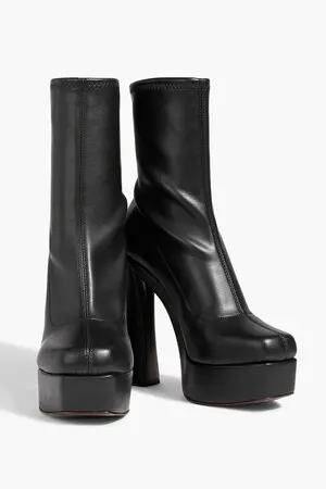 GIUSEPPE ZANOTTI Aureliee Stretch-leather Platform Sock Boots