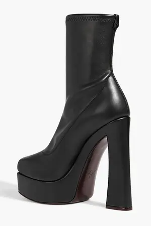 GIUSEPPE ZANOTTI Aureliee Stretch-leather Platform Sock Boots