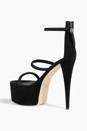 GIUSEPPE ZANOTTI Gzaida Suede Platform Sandals