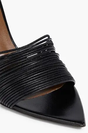GIUSEPPE ZANOTTI Intriigo 70 Leather Mules - Black