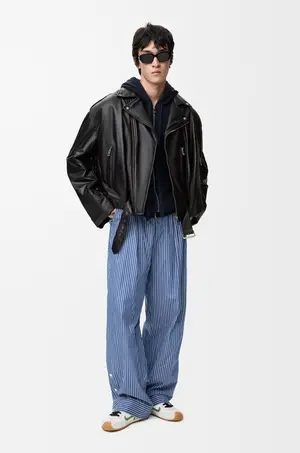 Loewe Balloon Biker Jacket - Black