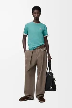 Loewe Regular Fit T-shirt In Cotton - Light Blue