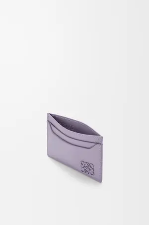 Loewe Anagram Plain Cardholder In Pebble Grained Leather Skin - Dirty Mauve