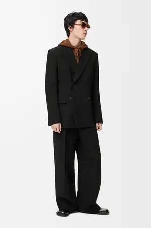 Loewe Double-breasted Jacket In Wool
