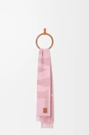 Loewe Scarf In Cashmere - Light Pink/pink