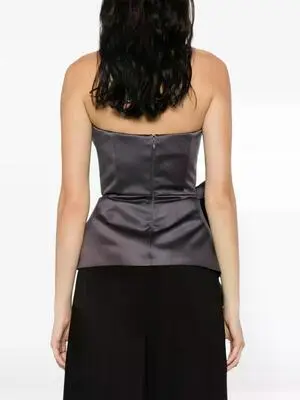 Viktor & Rolf Bow-detail Bustier Top - Grey