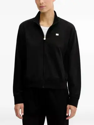 EA7 Logo-detail Long-sleeve Tracksuit Set - Black
