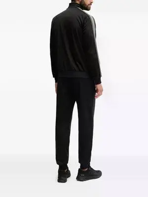 EA7 Logo-detail Track Pant Set - Black