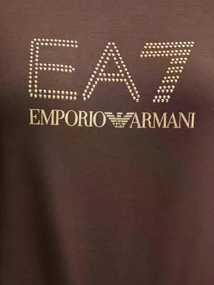 EA7 Logo-detail Crew-neck Sweatshirt