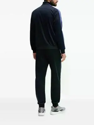 EA7 Logo-detail Stripe Tracksuit Set - Blue