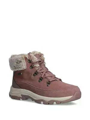 Sketchers Snow Worries Lace-up Boots - Pink
