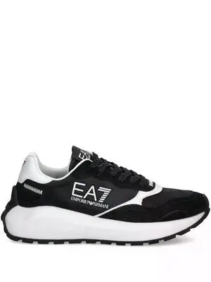 EA7 Logo Detail Lace-up Sneakers - Black