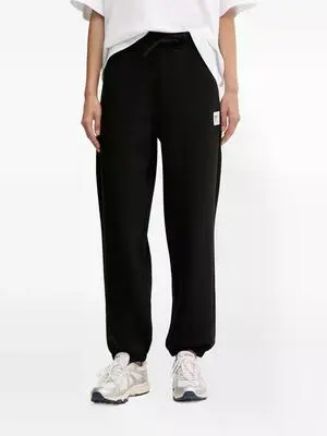 EA7 Drawstring-fastening Track Pants - Black