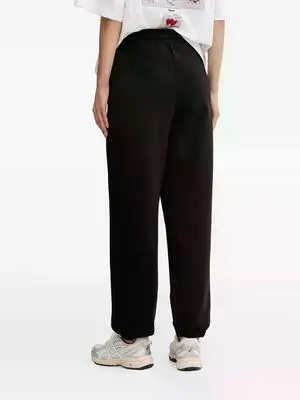 EA7 Drawstring-fastening Track Pants - Black