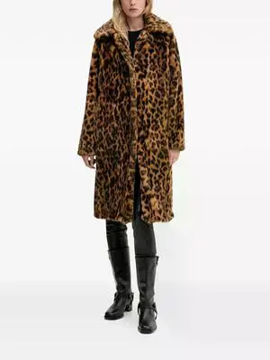 Hugo Animal-pattern Faux-fur Coat