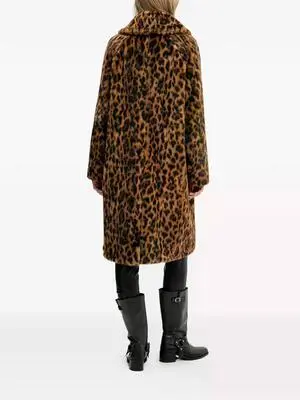 Hugo Animal-pattern Faux-fur Coat