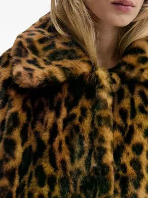 Hugo Animal-pattern Faux-fur Coat