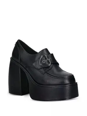 BUFFALO 125mm Heart Buckle Platform Pumps