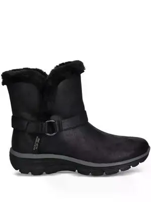 Sketchers Fur-trim Buckle Boots