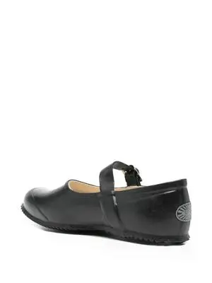 Superga Leather Ballet Flats - Black
