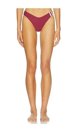MONTCE Sporty Lulu Bikini Bottom - Maroon