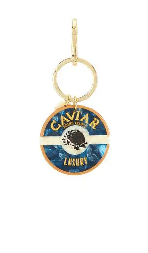 SOLAR ECLIPSE Hand-painted Caviar Bag Charm + Keychain