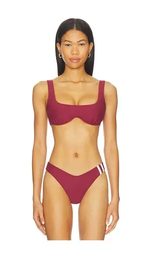 MONTCE Sporty Kaia Bikini Top - Maroon