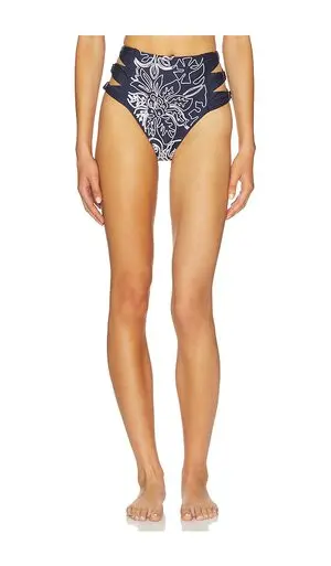 Agua Bendita Willa Batik Highwaist Bikini Bottom - Multicolor