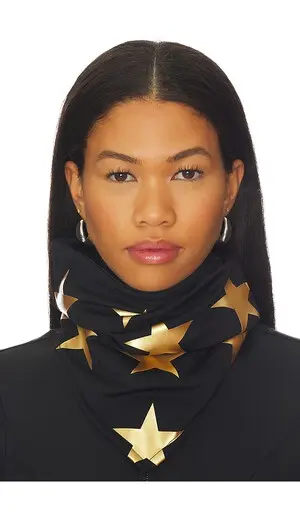 Goldbergh Giulietta Neckwarmer - Black & Gold