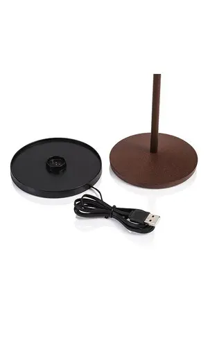 The Favorites Andria Rechargeable Table Light In Brown