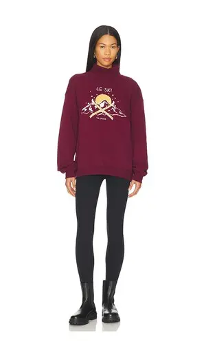 The Upside Le Ski Clementine Crew Sweatshirt