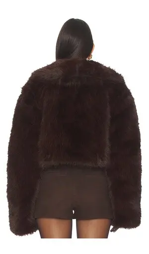 AFRM Stephanie Faux Fur Coat - Java