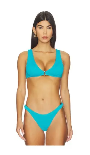 Bond Eye Ring Scout Bikini Top - Cove