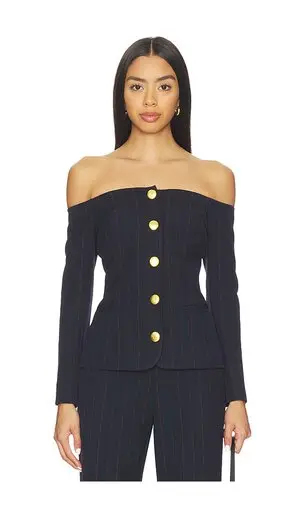 L'Agence Alice Off Shoulder Blazer