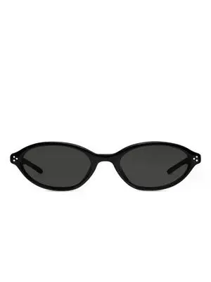 Gentle Monster Blanc 01 Oval-Frame Sunglasses In Black - 10% Off