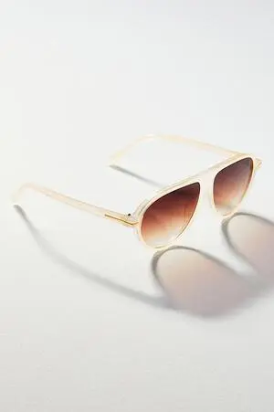 I-SEA Small Aviator Sunglasses - Cream