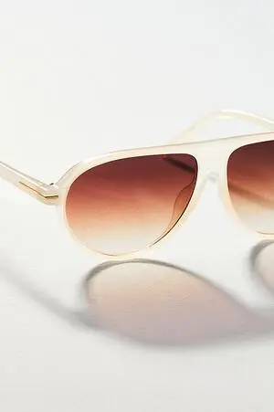 I-SEA Small Aviator Sunglasses - Cream