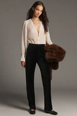 Joe's Jeans Margot High-Rise Straight-Leg Jeans Dark Denim