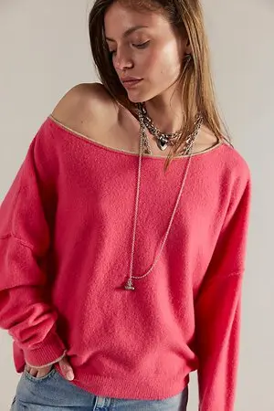 Free People Softspun Pullover - Dayglo Combo