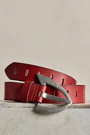 Free People We The Free Noa Leather Belt Crimson