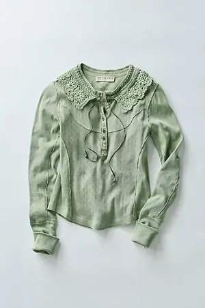 Free People We The Free Sweet Whisper Henley